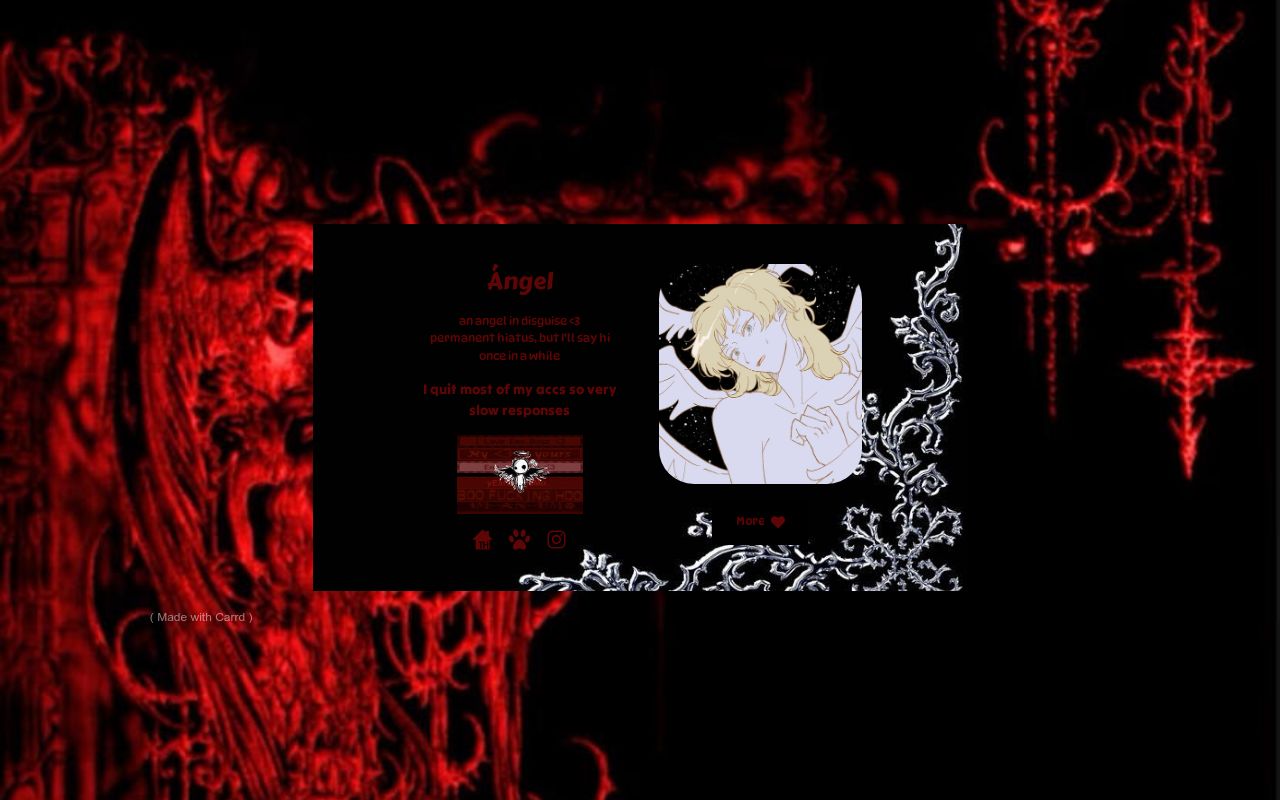 Angel 𖤐 carrd
